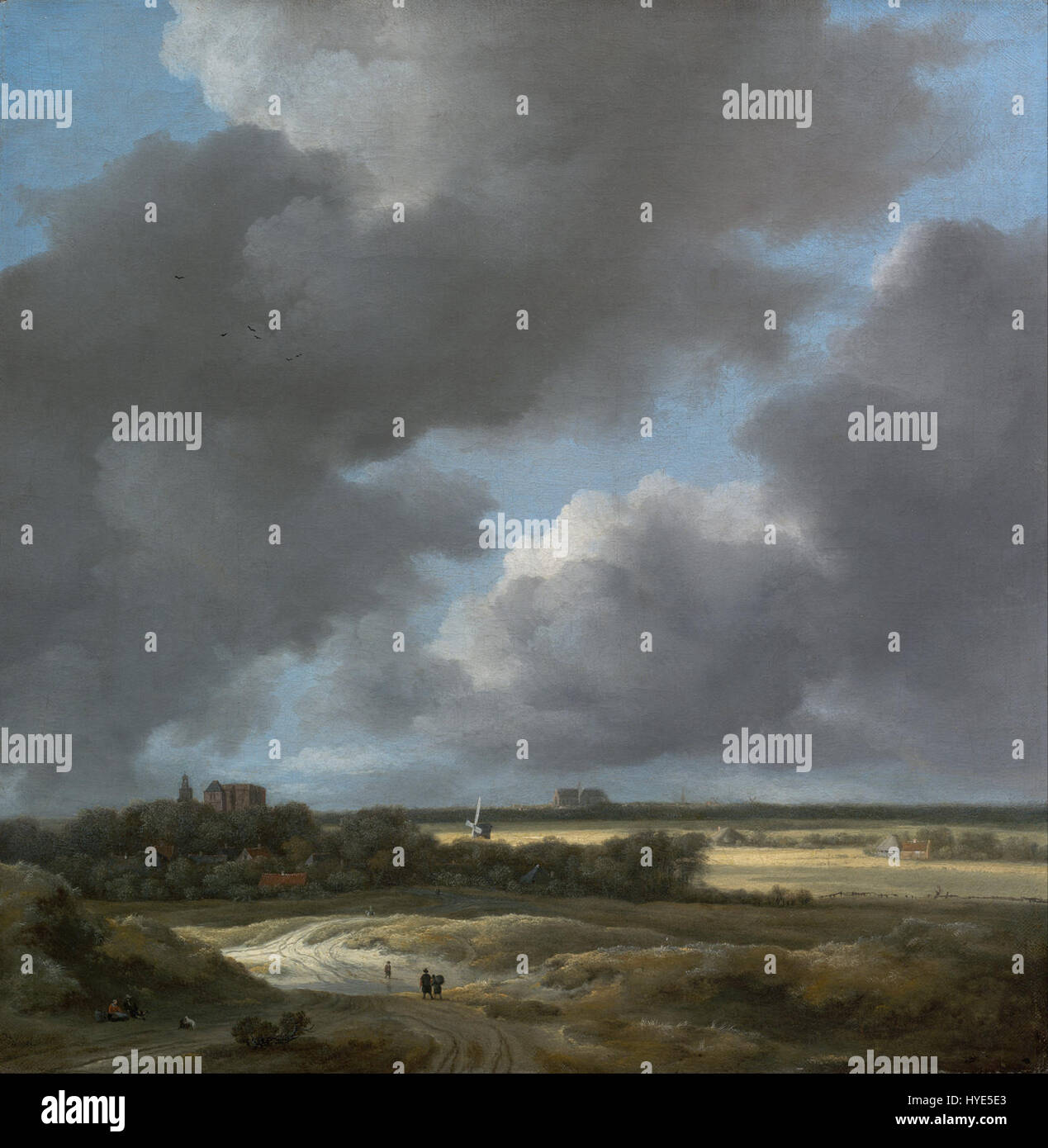'View of Alkmaar' by Jacob Isaacksz. van Ruisdael offers a detailed ...