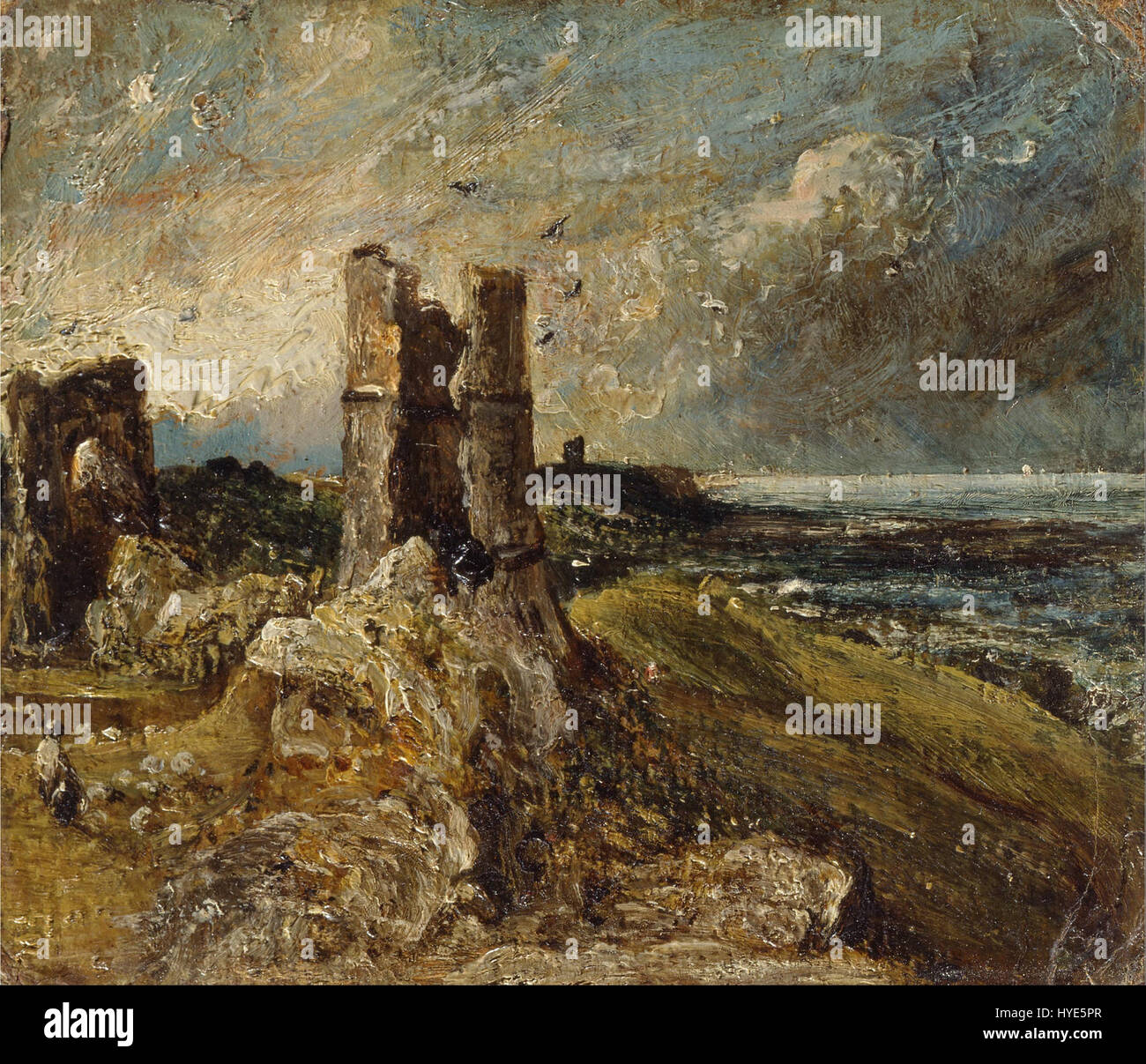 *Hadleigh Castle* by John Constable captures the serene yet dramatic ...