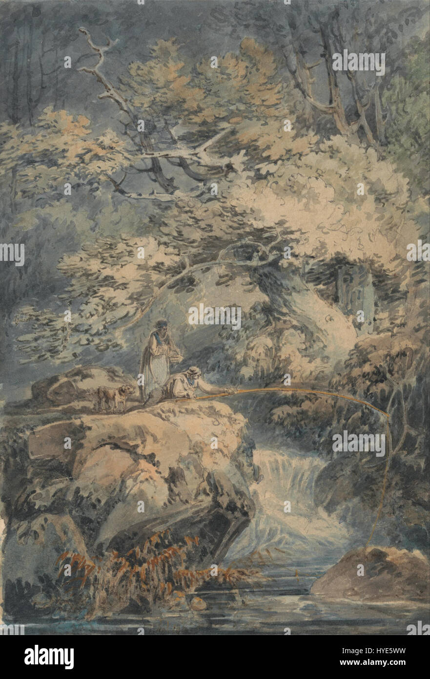 'The Angler' by Joseph Mallord William Turner is a painting that ...