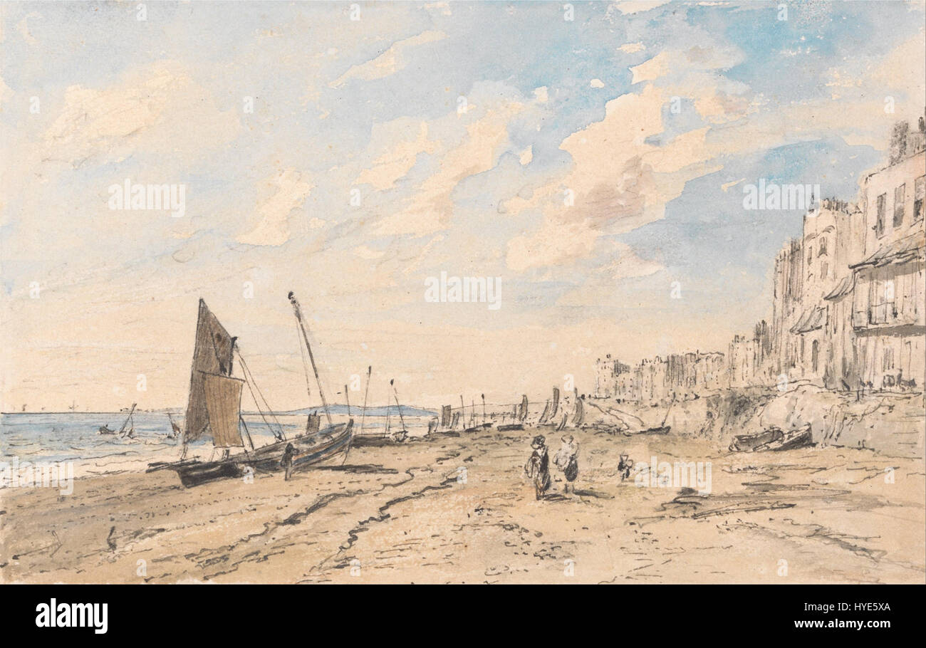 *John Constable’s* *Brighton Beach Looking West* portrays the British ...
