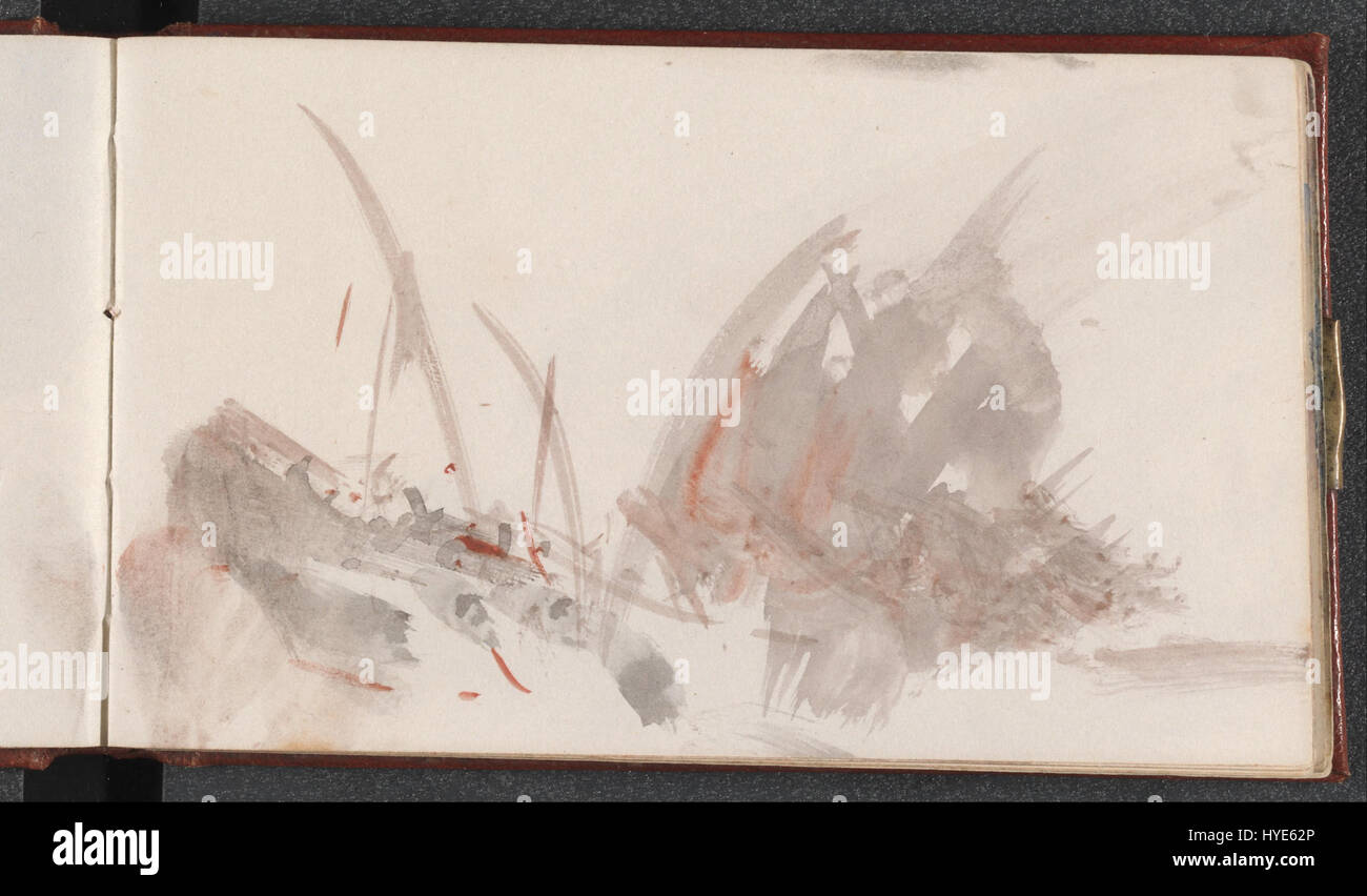 Joseph Mallord William Turner’s 'The Channel Sketchbook' (c. 1824-25) is a collection of ...