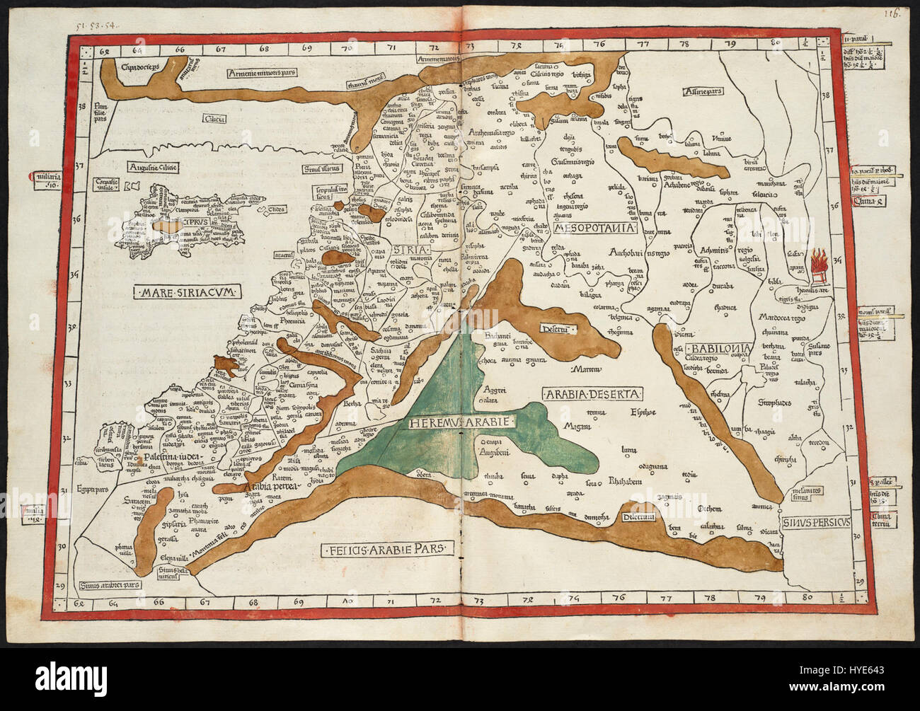 This map from 1482, based on Ptolemy’s 2nd-century work, depicts ...