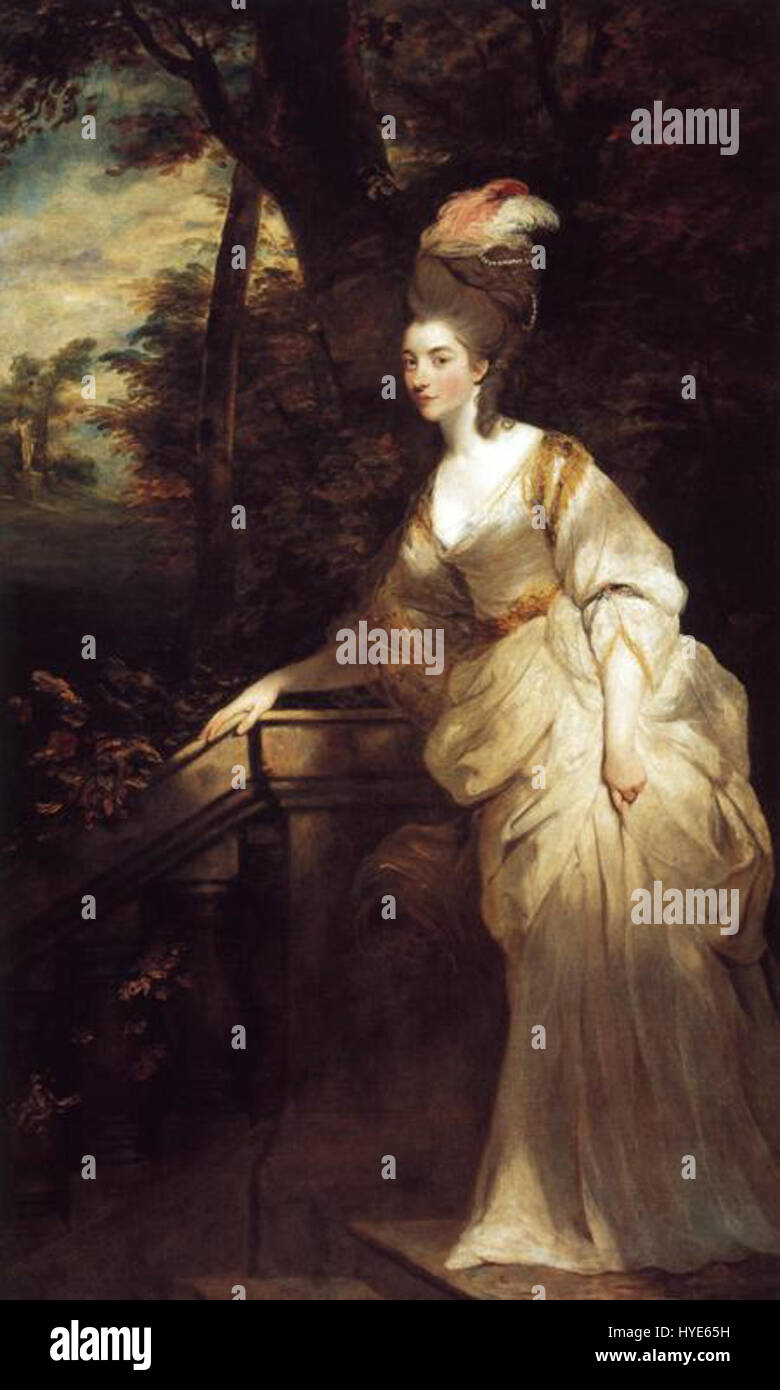 This portrait by Joshua Reynolds features Georgiana Cavendish, Duchess ...