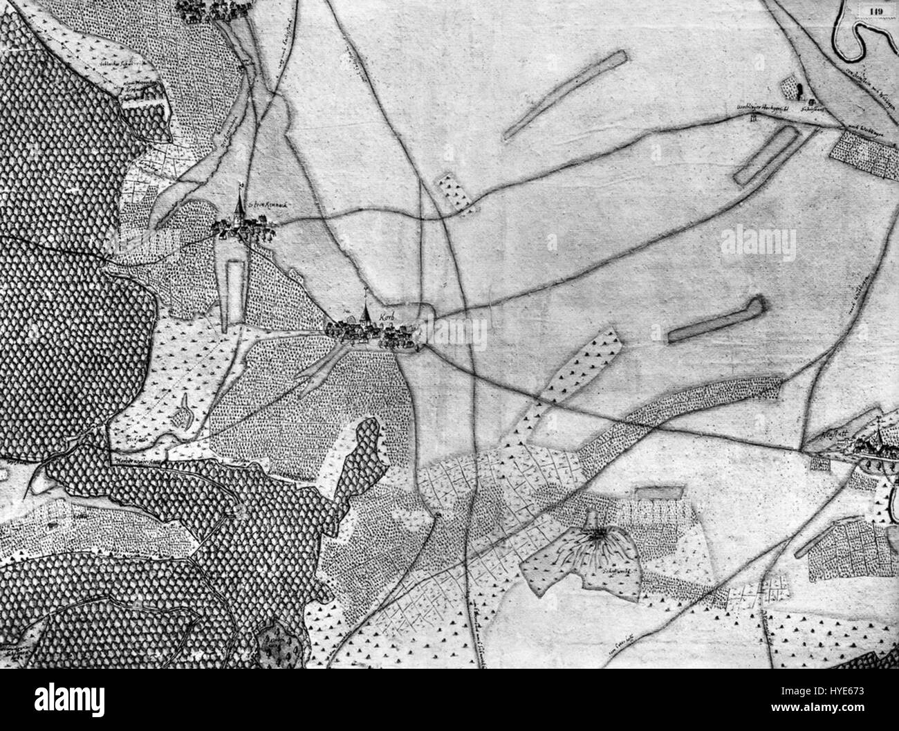 The 'Kiesersche Forstkarte Nr. 149 Korb' is a historical forest map ...