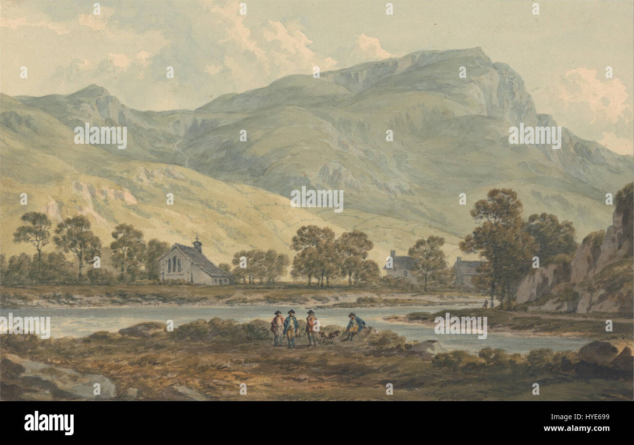 *The Priory of Beddgelert* by John Warwick Smith captures the scenic ...