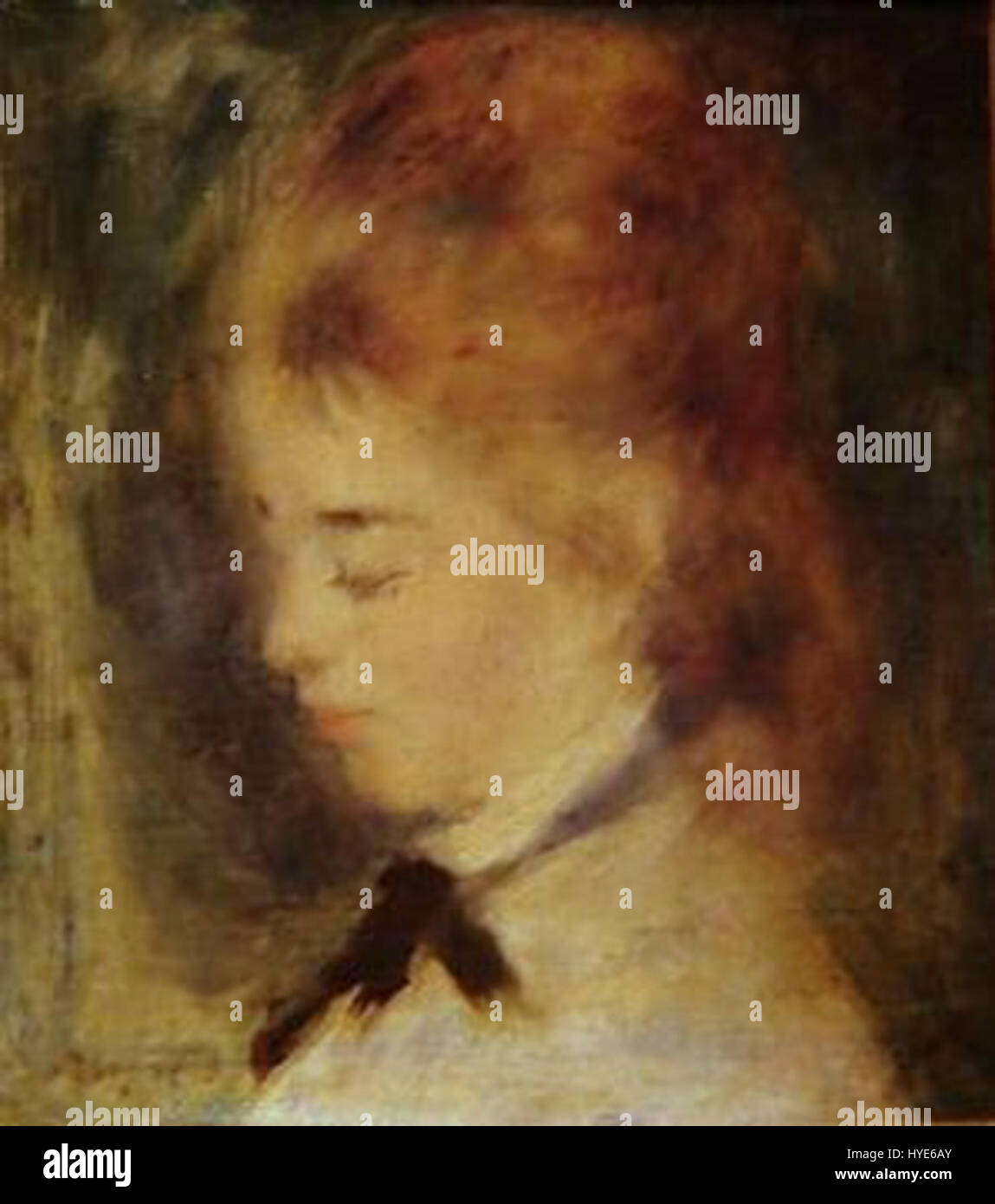 'Retrato de mujer' by Pierre-Auguste Renoir captures the essence of a ...