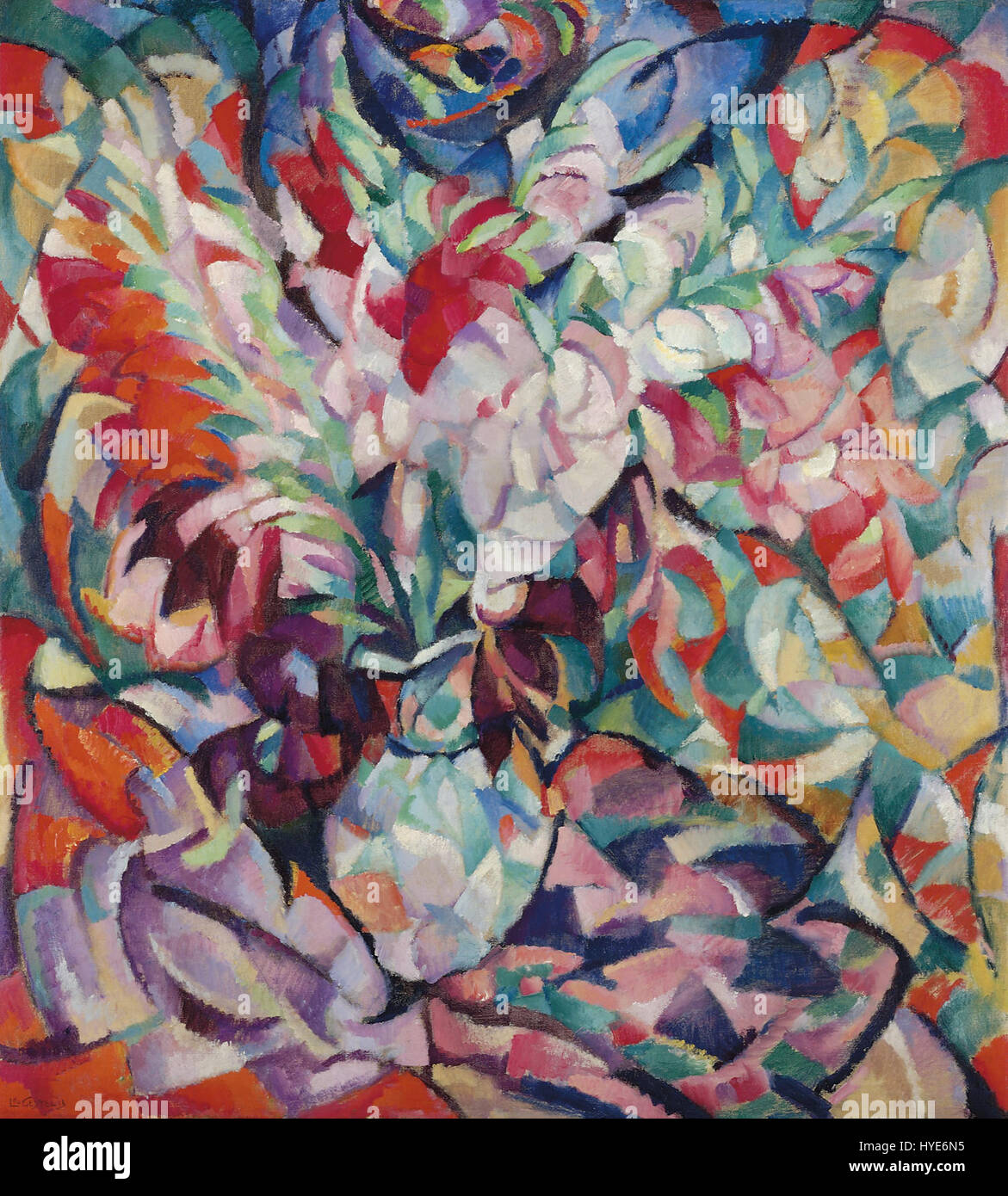 Leo Gestel's 'Gladiolen' (Gladiolus) from 1913 exemplifies his mastery ...