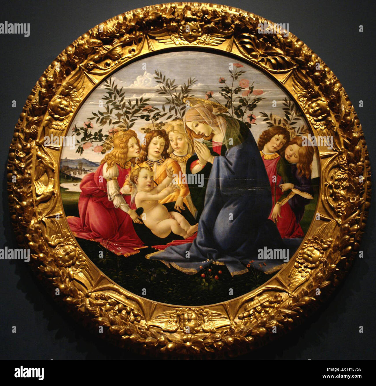 ‘Madonna with Five Angels’ is a religious painting that depicts the ...