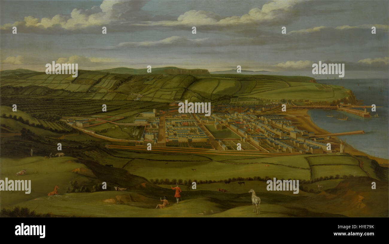 'Matthias Read Whitehaven, Cumbria, Showing Flatt Hall' depicts an ...