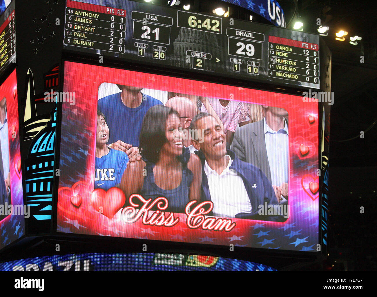Washington, D.C- July 16 2012: President Barack Obama and First Lady ...
