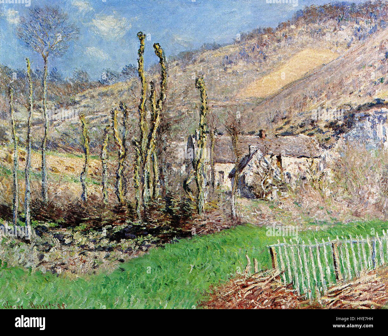 Claude Monet's 'Winter Landscape at the Val de Falaise' (1885) captures ...