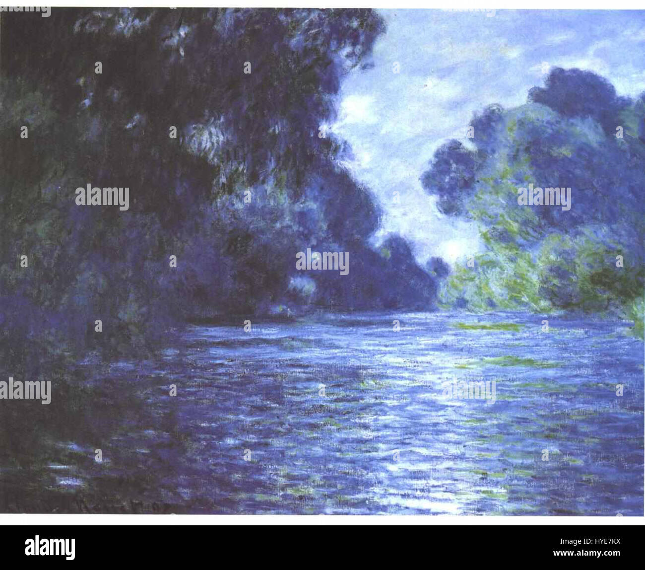 Claude Monet's 'Seine Arm bei Giverny' is a serene Impressionist ...