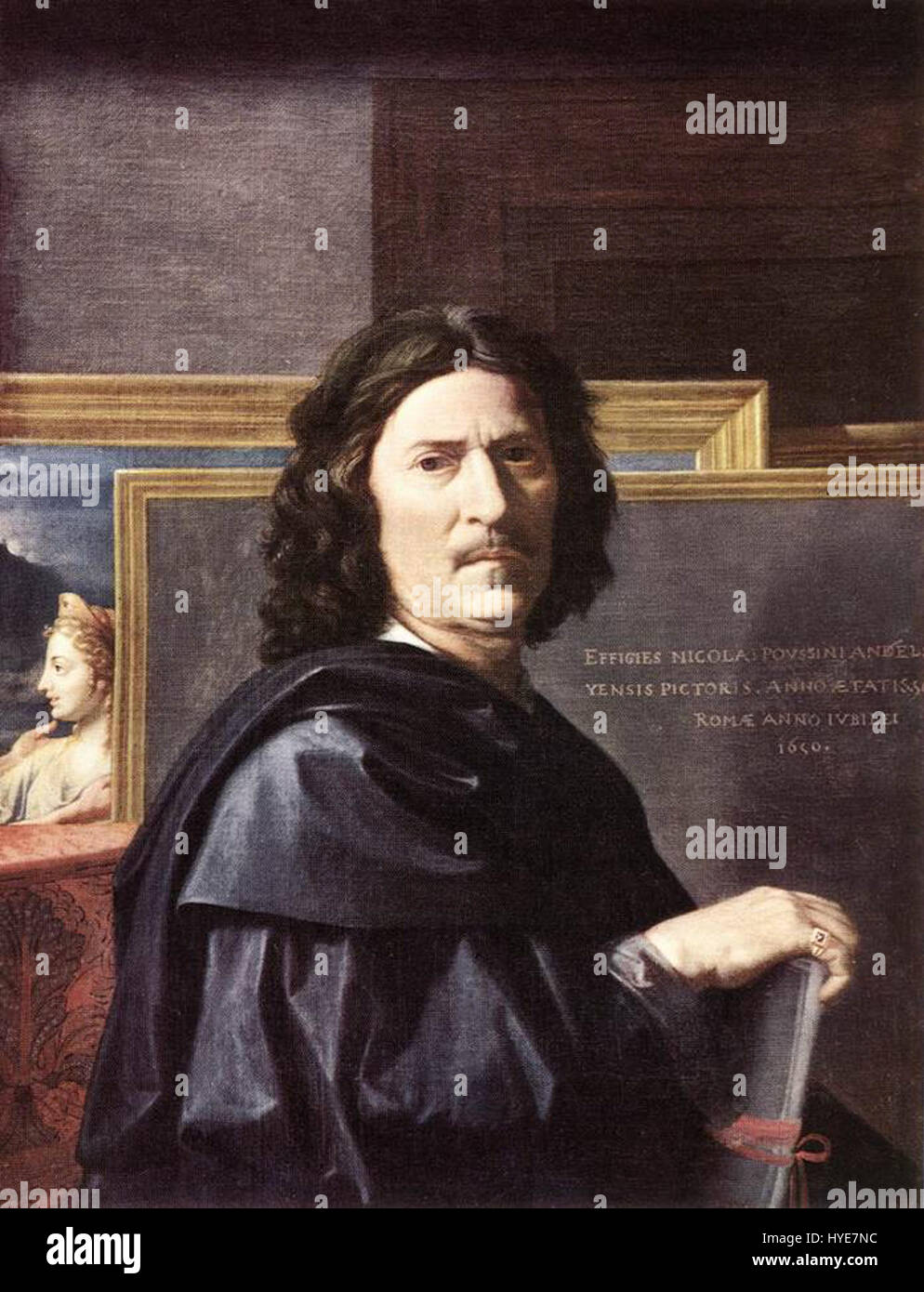 Self portrait by nicolas poussin hi-res stock photography and images ...