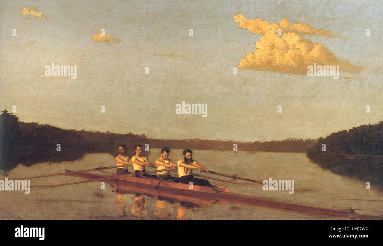 Thomas Eakins' 'Oarsmen on the Schuylkill' captures the dynamic action ...