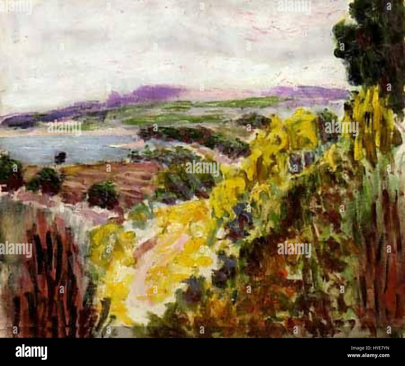 A landscape painting from 1860 by O'Conor, Roderick Roderic, featuring ...