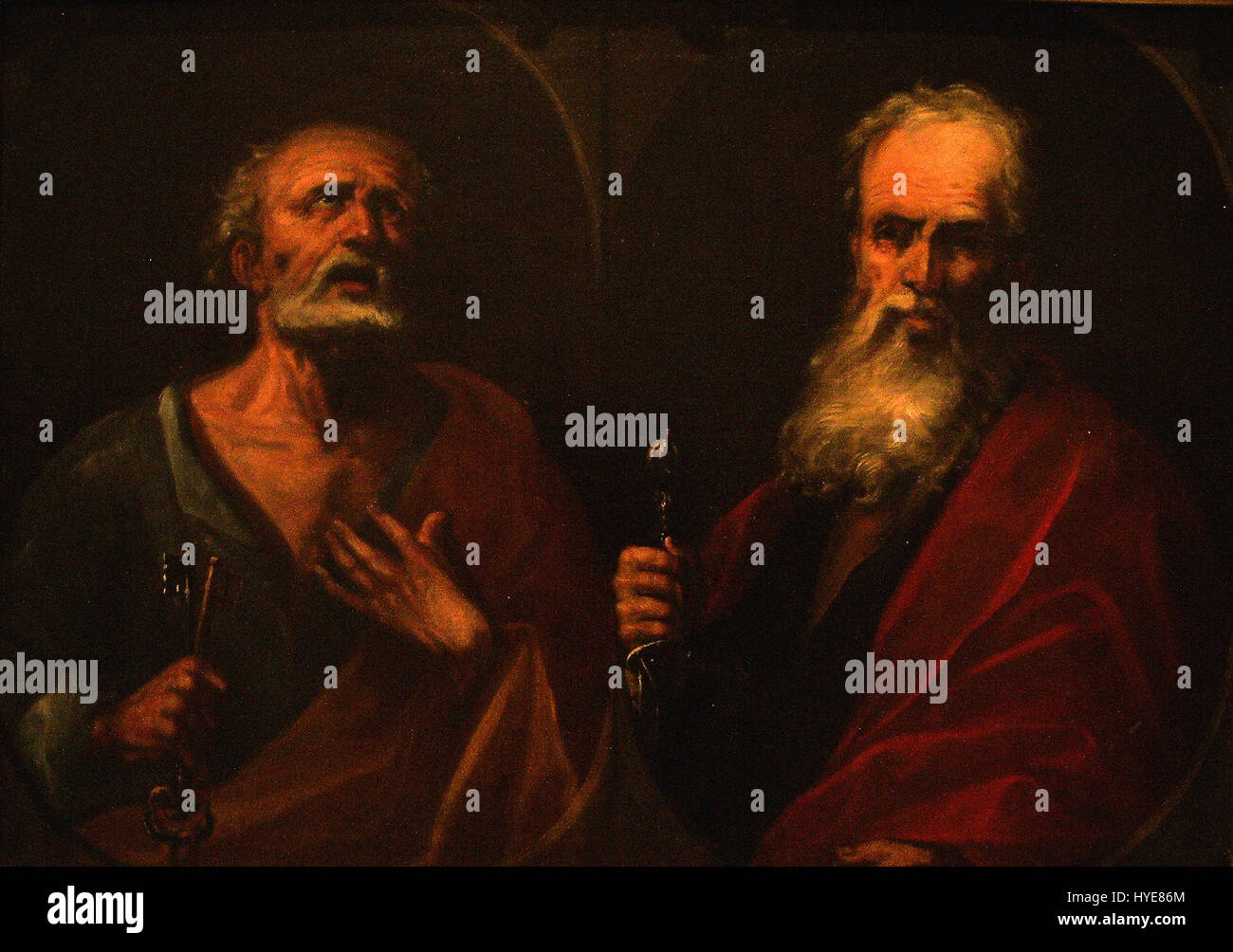 'San Pedro y San Pablo' by Pablo Rabiella depicts the biblical scene of ...