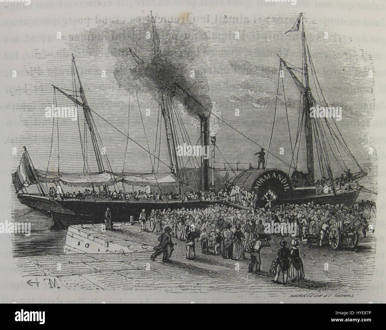 'La Normandie' by Jules Janin is an illustration that represents the ...