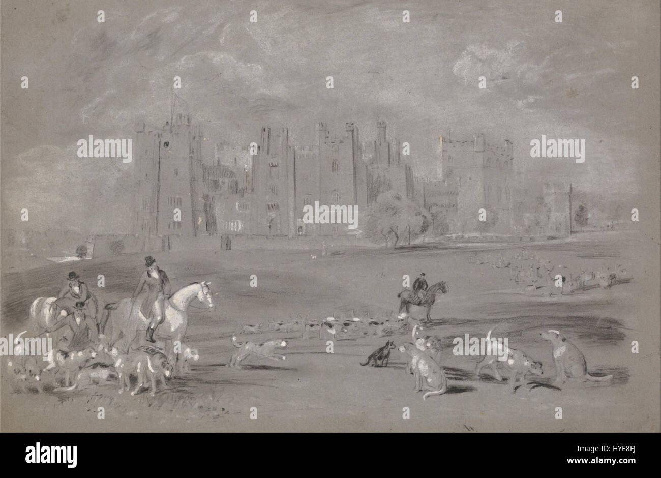 Raby castle painting hi-res stock photography and images - Alamy