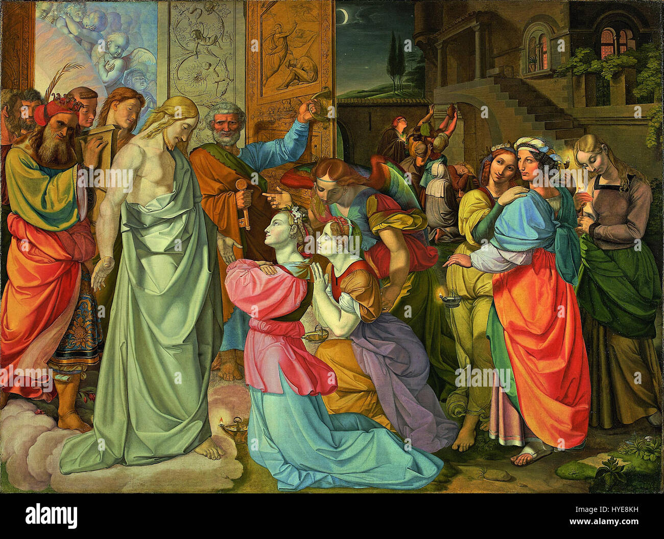 Peter von Cornelius's unfinished work 'The Parable of Wise and Foolish ...