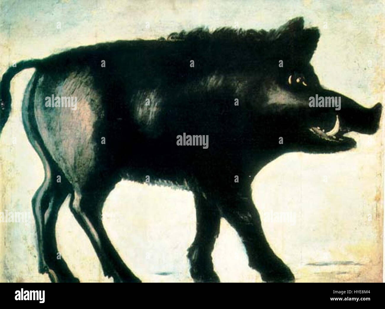 *Boar* by Georgian artist Niko Pirosmani is a folk-inspired painting ...