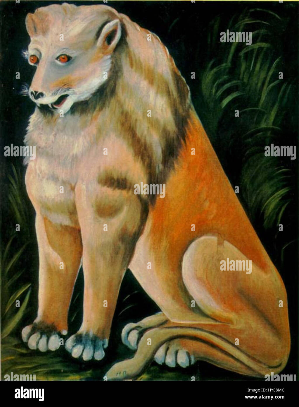 'Pirosmani. Lion' is a work by the Georgian painter Niko Pirosmani ...