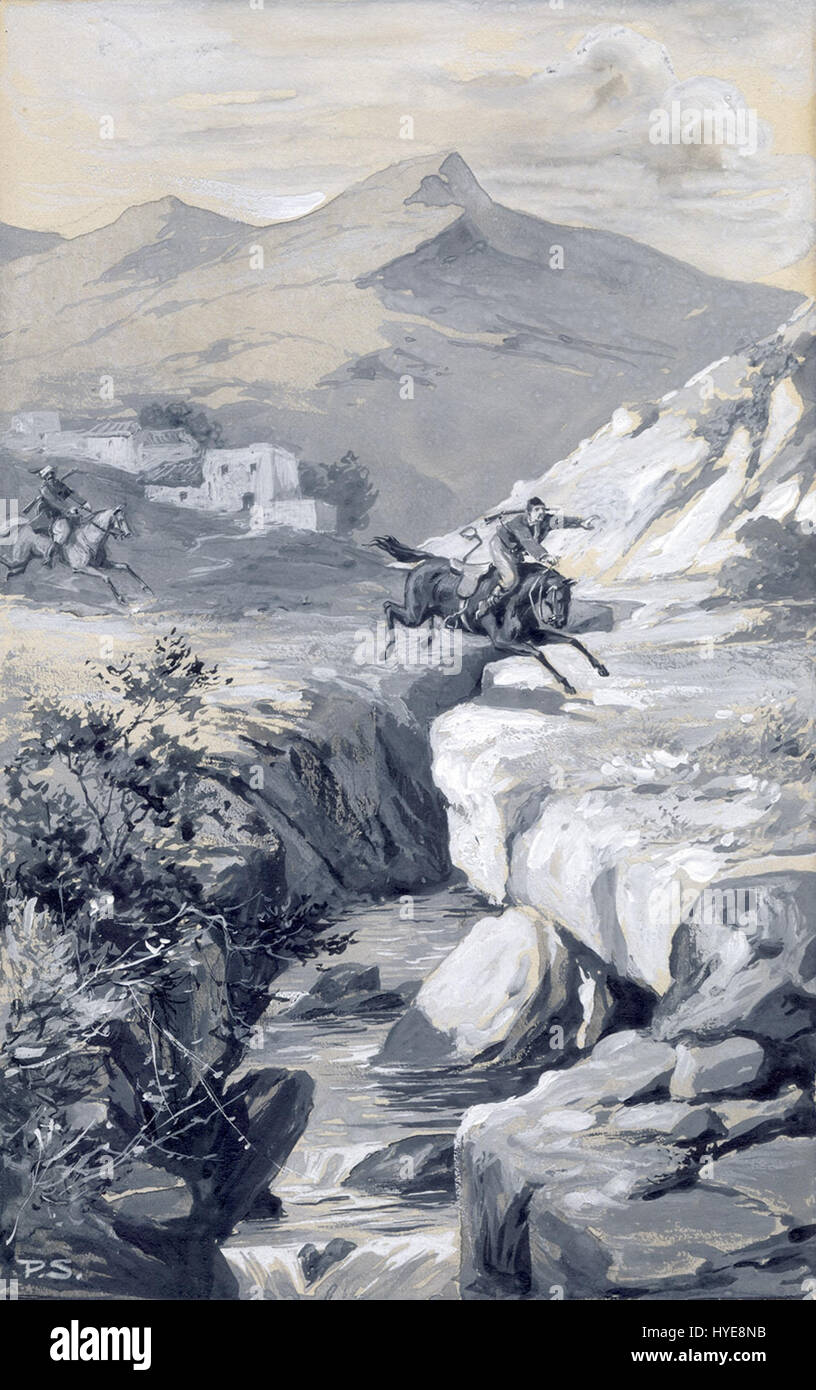 Peter Schnorr’s illustration ‘In den Schluchten des Balkan’ (In the ...