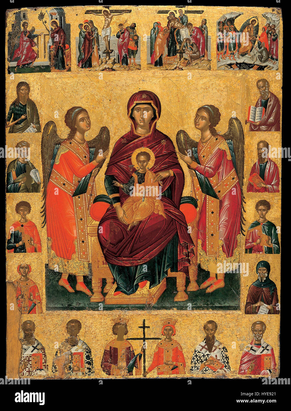 'The Virgin and Child Enthroned' by Andreas Ritzos is a Byzantine-style ...