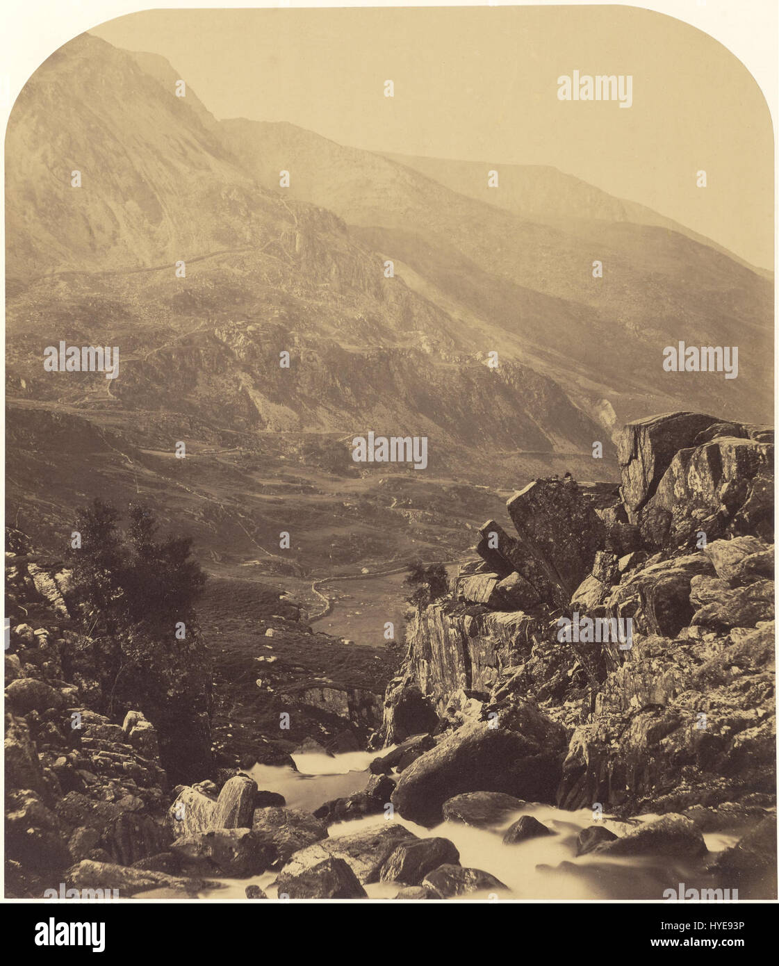 'View from Ogwen Falls into Nant Ffrancon' by Roger Fenton is a ...