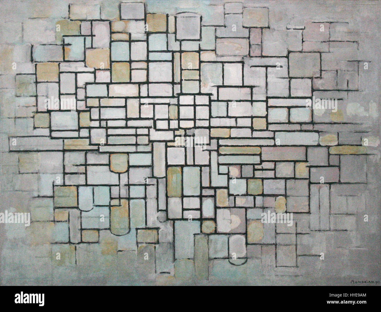 Mondriaan's 'No. 11' is a prime example of his abstract geometric style ...