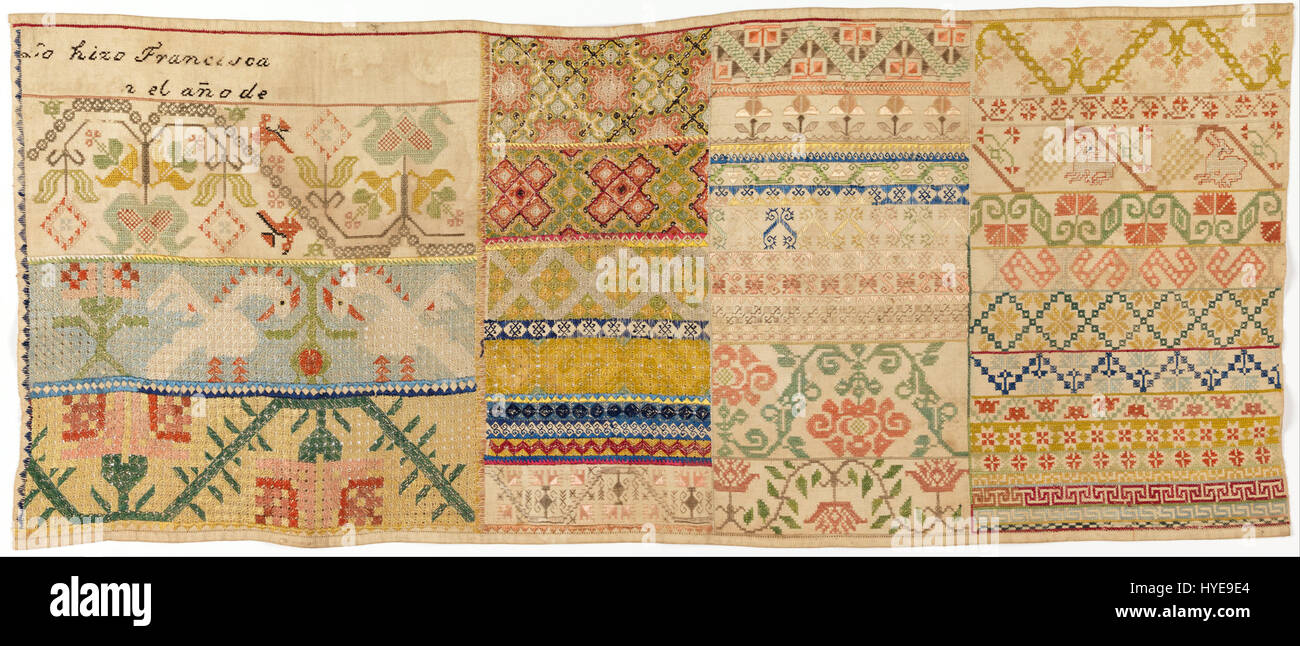 The sampler (6718064) is an embroidered textile piece, often used to ...