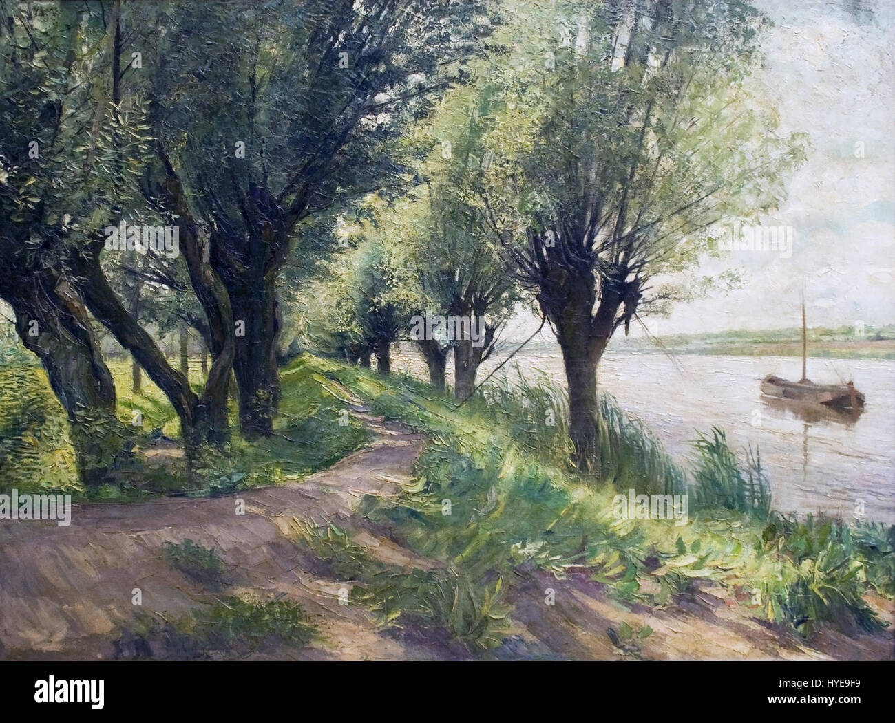 'Saules aux bords de l'Escaut' by Guillaume Van Strydonck portrays a ...