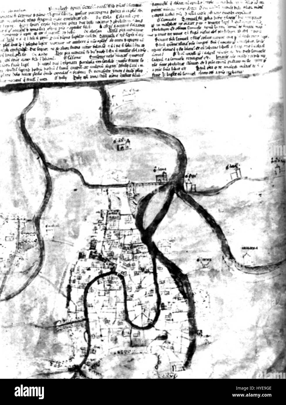 Venice old map Black and White Stock Photos & Images - Alamy