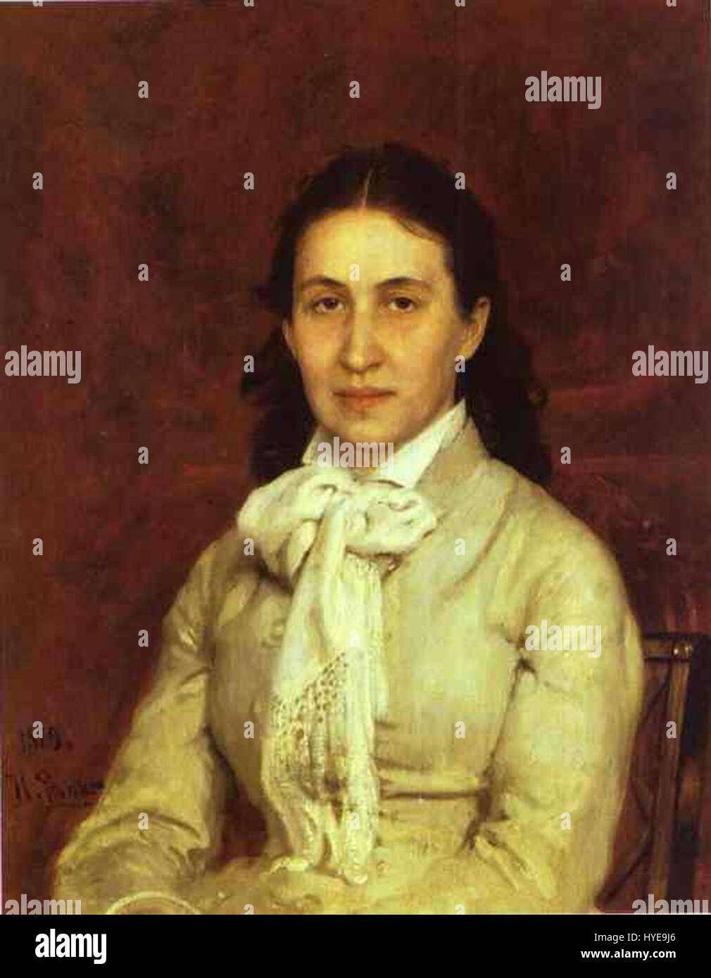 Repin’s portrait of Jelisaveta Mamontova, completed between 1874 and ...