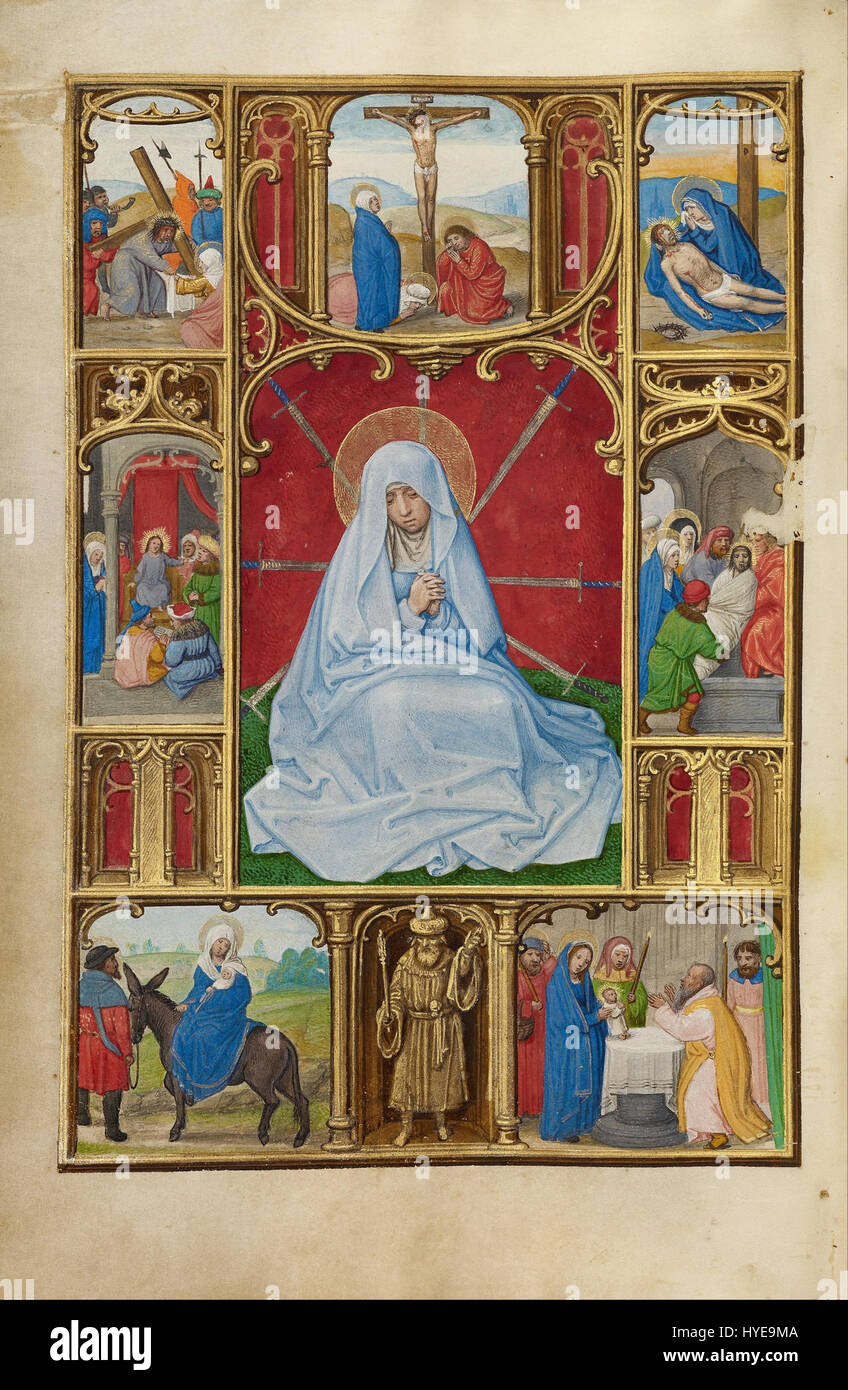 'The Seven Sorrows of the Virgin' by Simon Bening, a Flemish artist, is ...