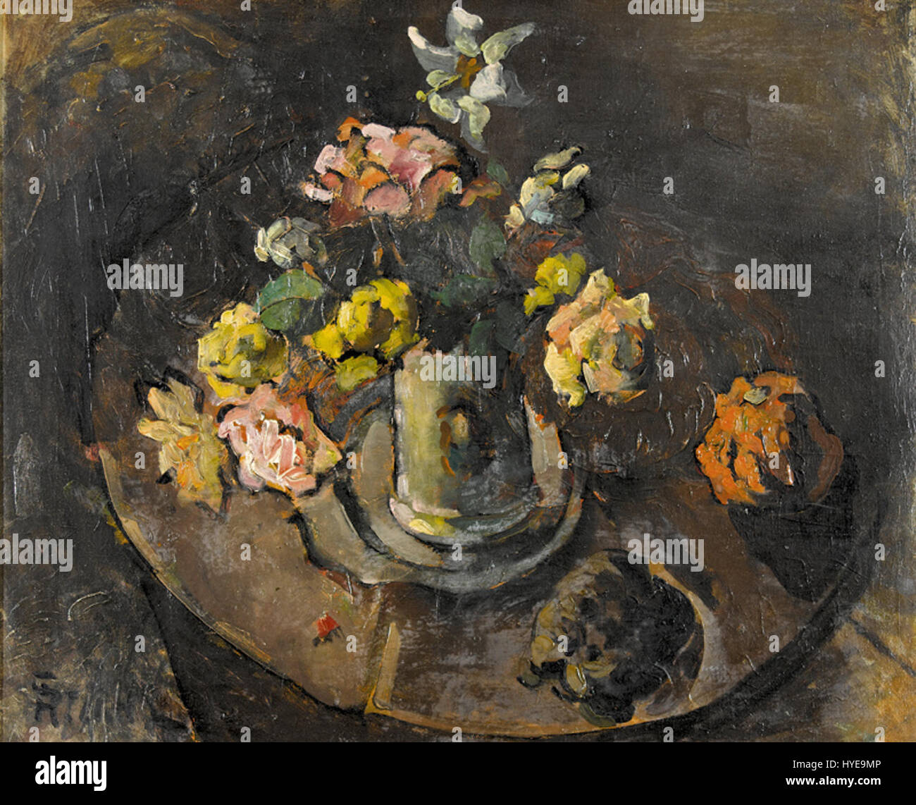 Sigismund Righini’s 'Stillleben mit Blumen in einer Vase' is a still ...