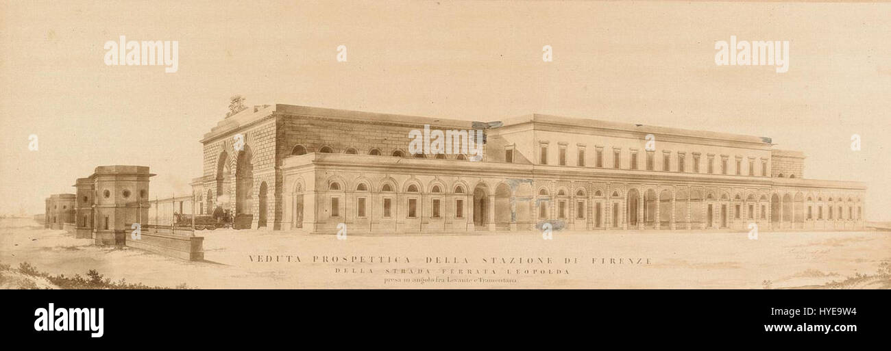 ‘Stazione Leopolda 1850’ is a depiction of an iconic train station in ...