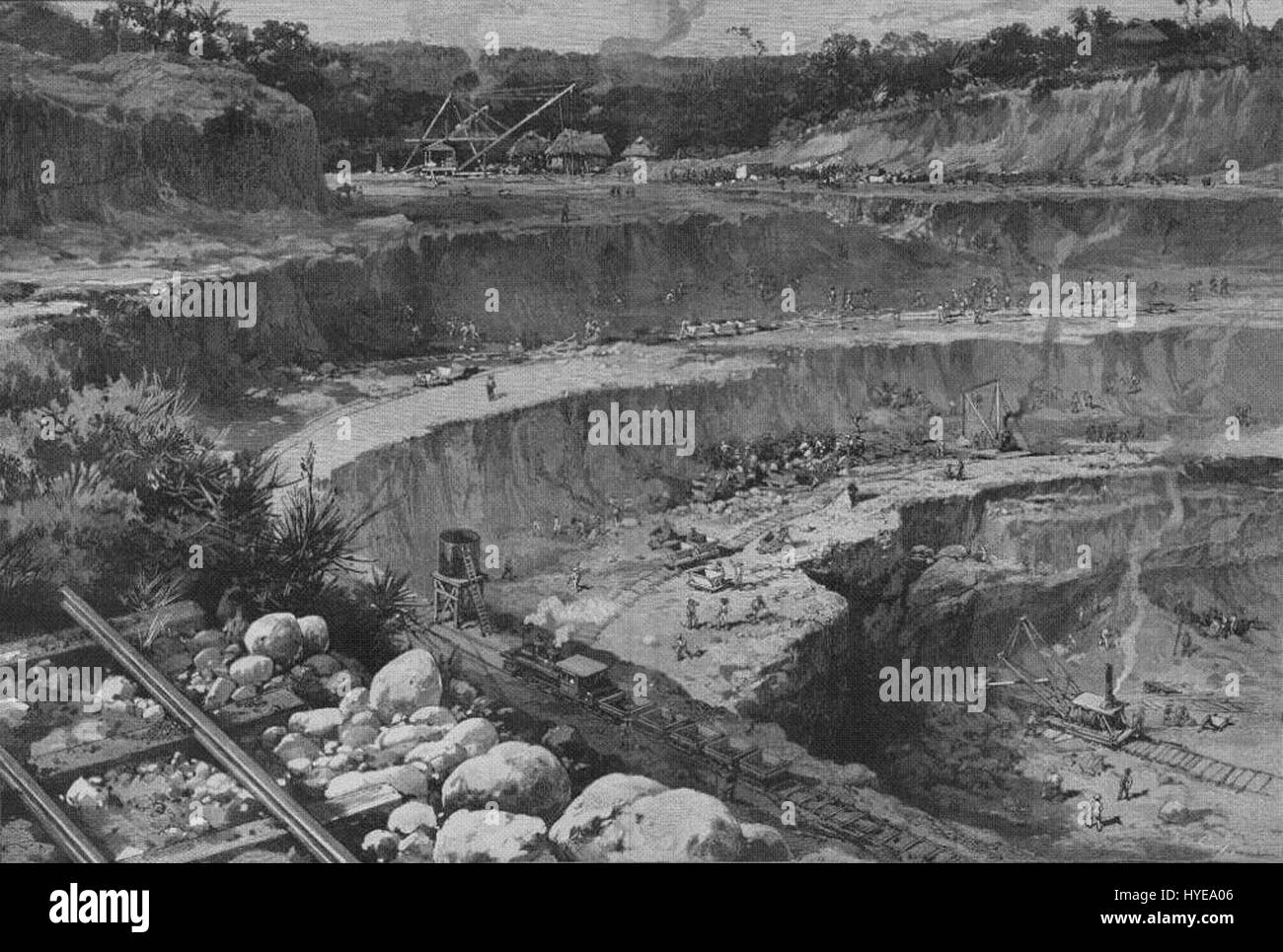 The Great Culebra Cut is a key section of the Panama Canal, an ...