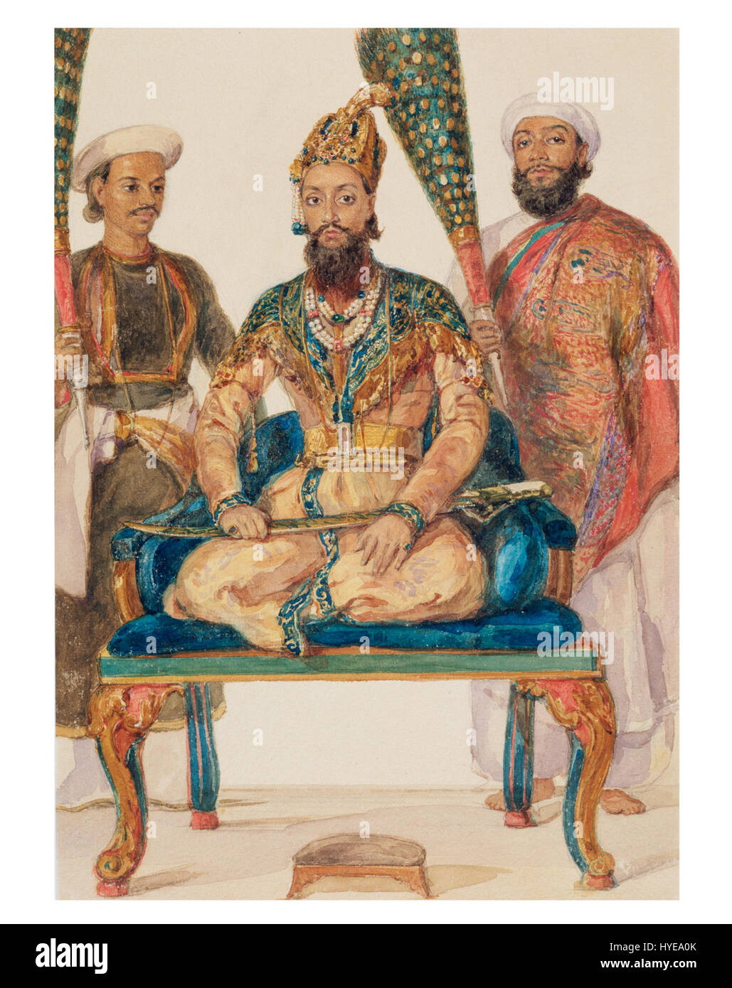 Mughal emperor bahadur shah ii Cut Out Stock Images & Pictures - Alamy