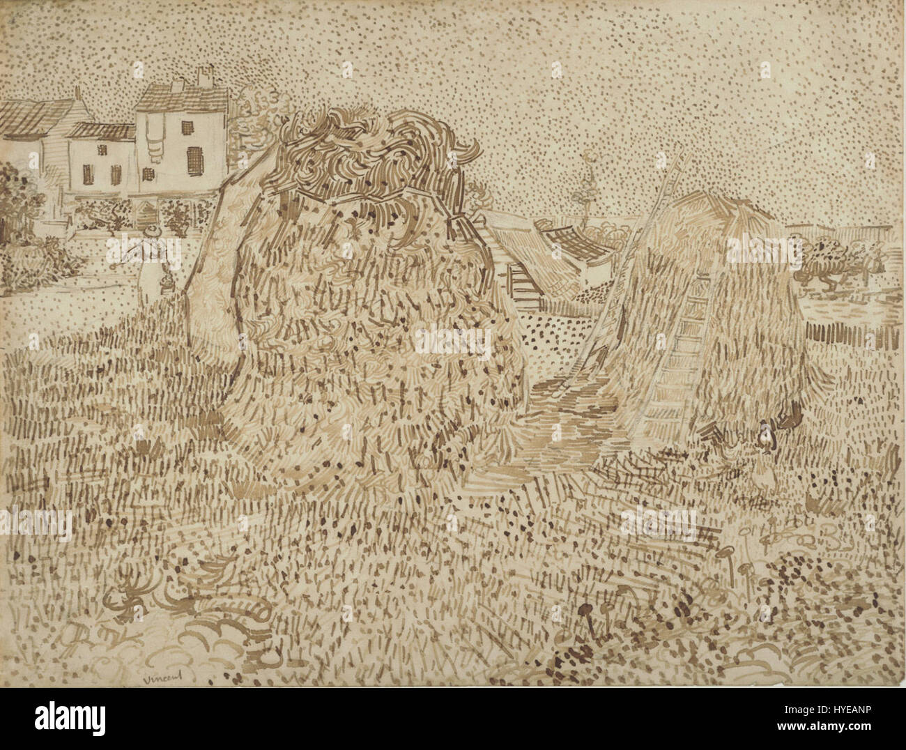 Van gogh haystacks hi-res stock photography and images - Alamy