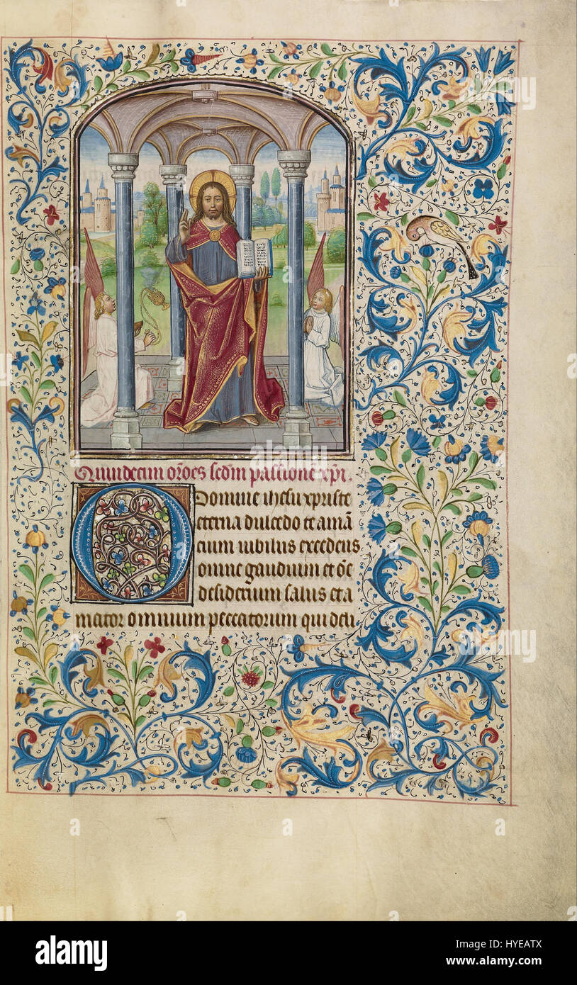 'Christ Blessing' by Willem Vrelant is a religious painting from the ...