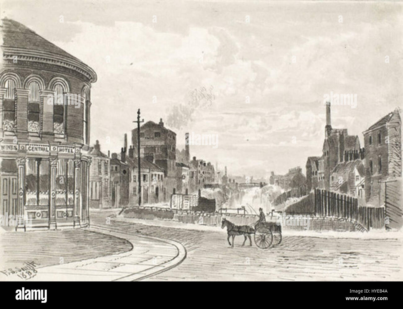 The 'Barmston Drain from High Flags, Wincolmlee, 1883' captures a ...