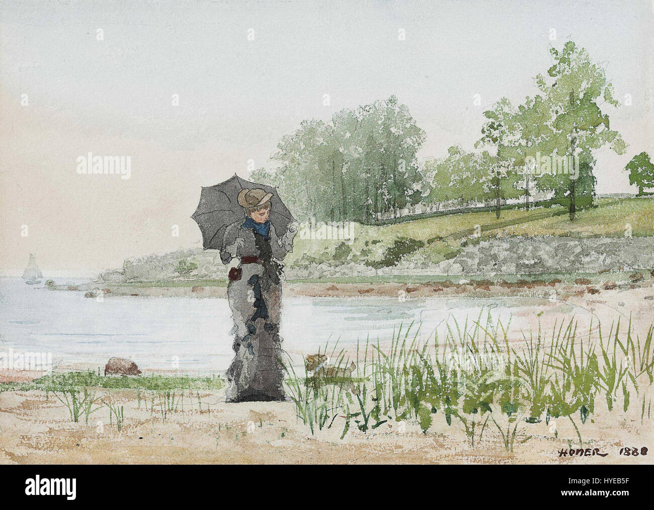 Winslow Homer's 'Young Woman' is a captivating portrait of a woman from ...