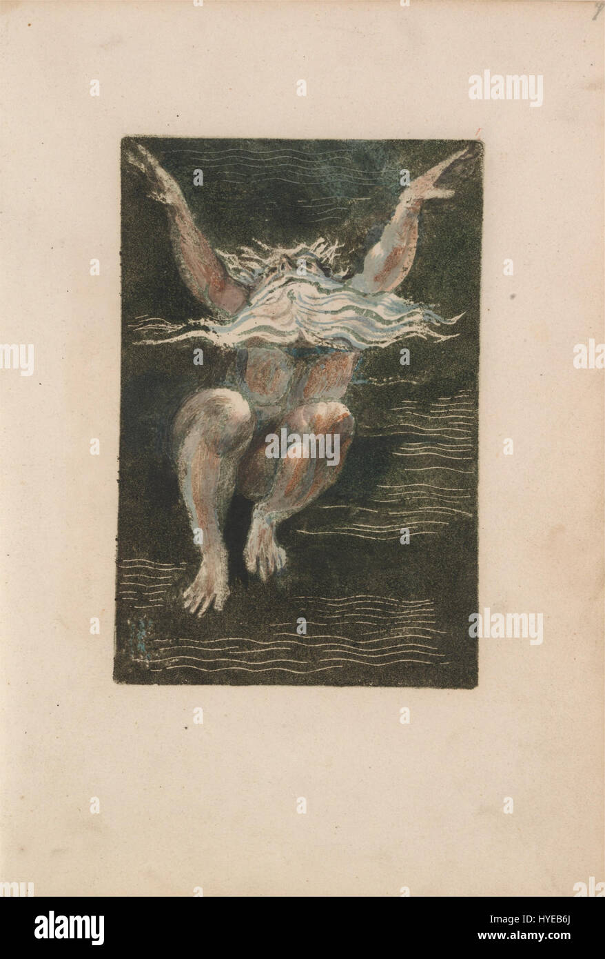 William Blake The First Book of Urizen, Plate 7 (Bentley 12) Google Art ...
