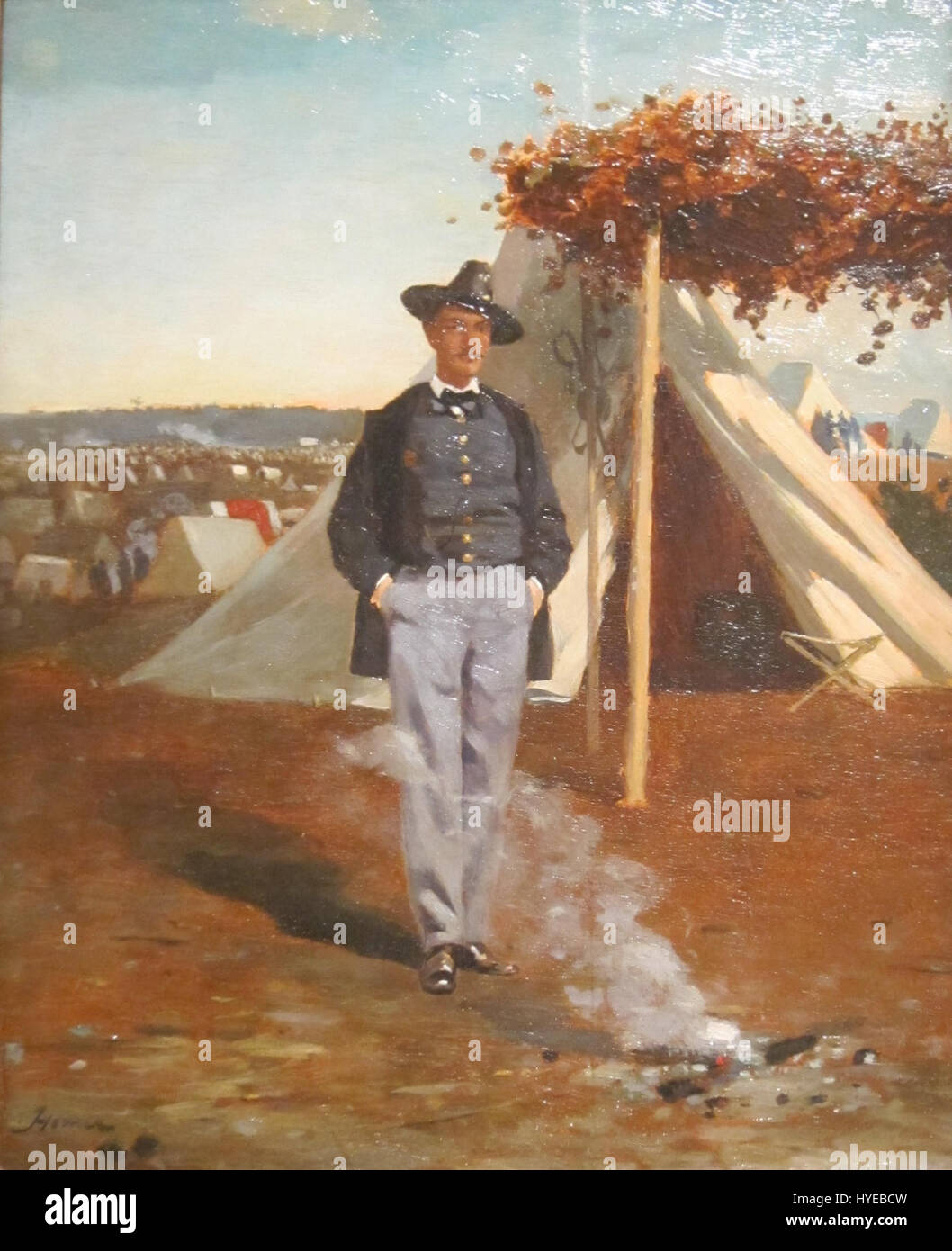 'Albert Post' is a portrait by Winslow Homer, focusing on an individual ...
