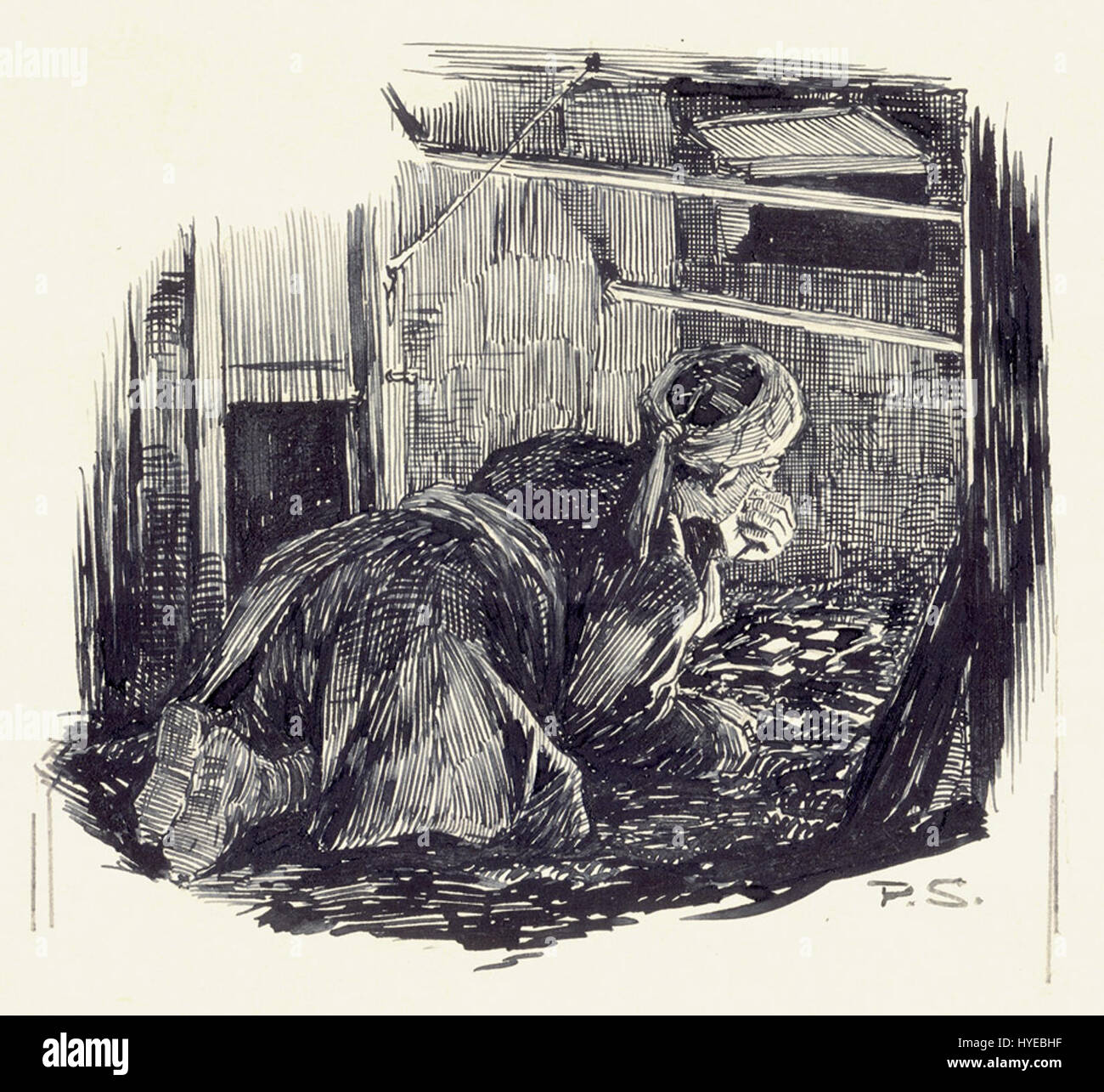 Peter Schnorr’s illustration titled 'In den Schluchten des Balkan ...