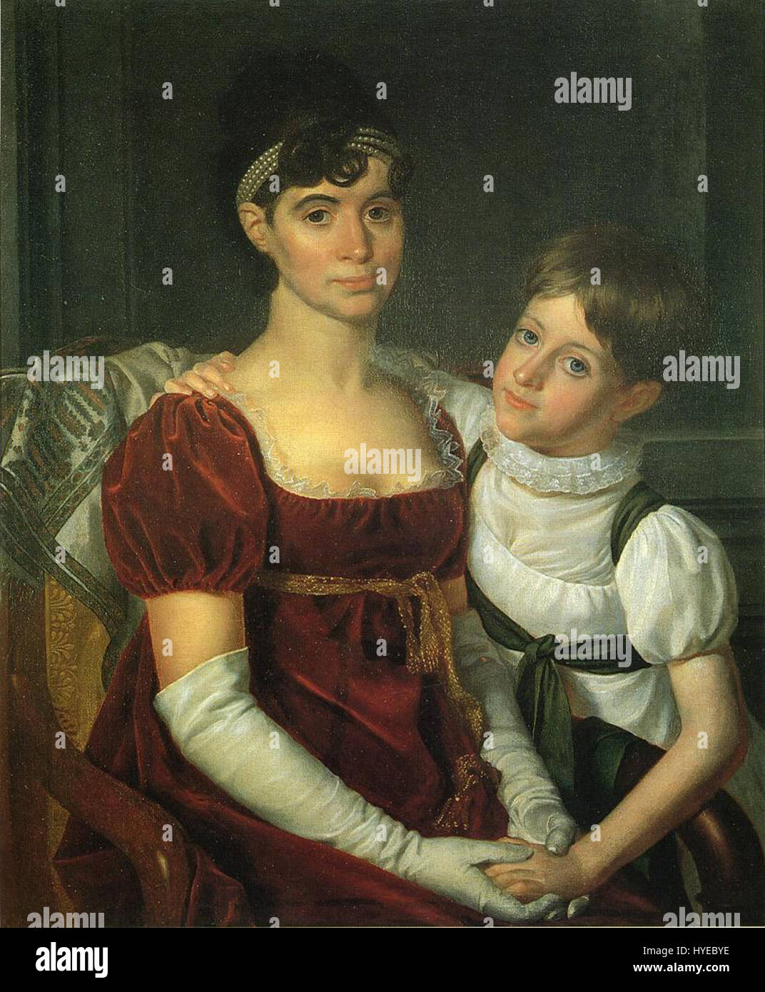 Alida Livingston Armstrong and Daughter Stock Photo - Alamy