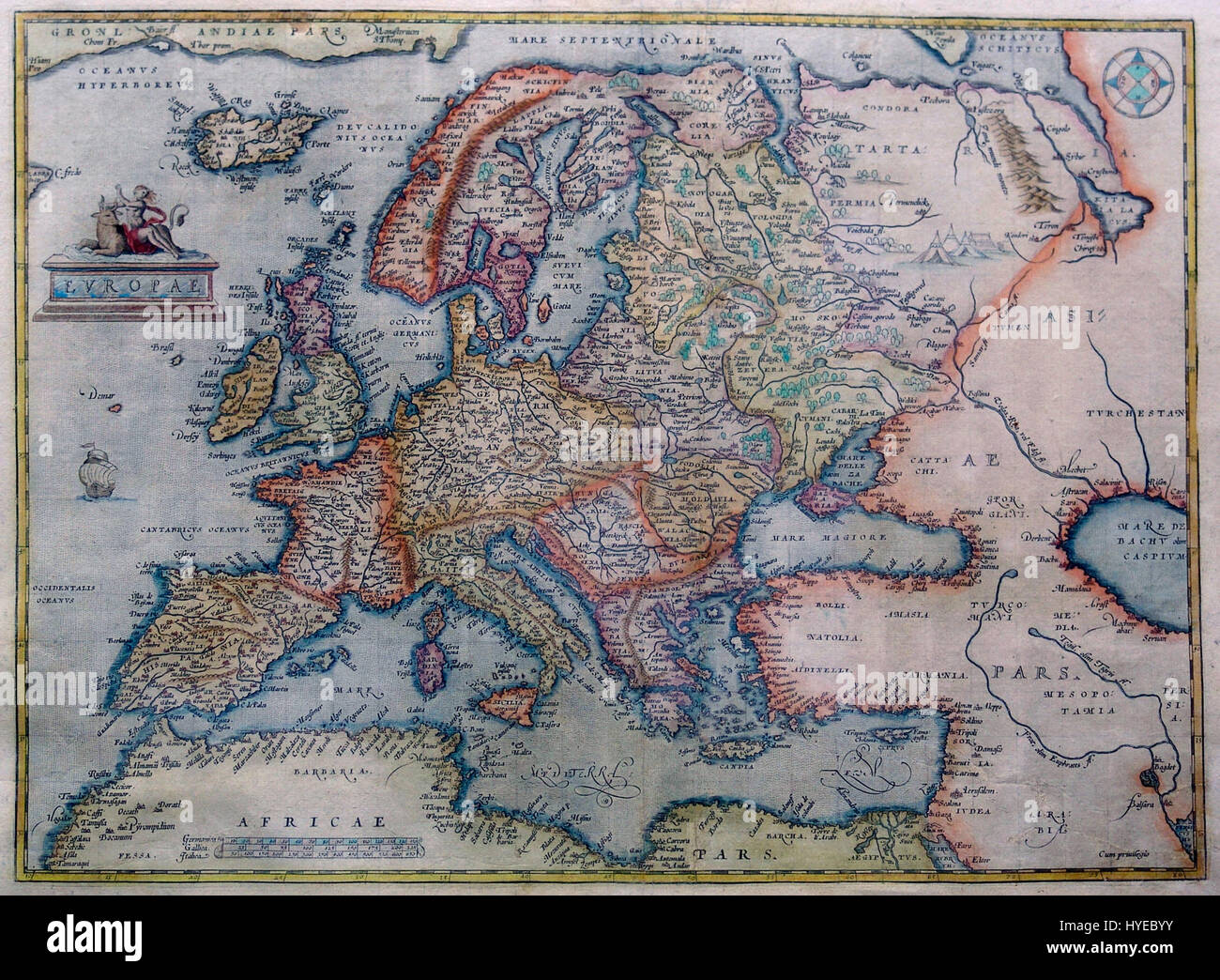 Map europe 16th century hi-res stock photography and images - Alamy