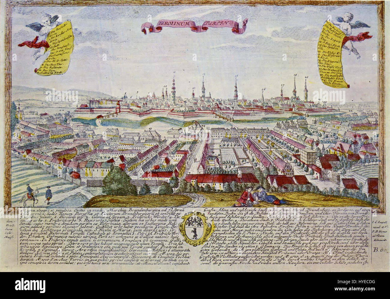 The 1730 map of Berlin by Werner provides a historical view of the city ...