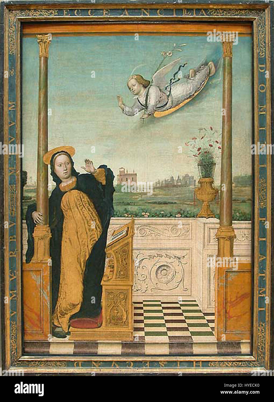 Carlo braccesco, trittico dell'annunciazione 01 Stock Photo - Alamy