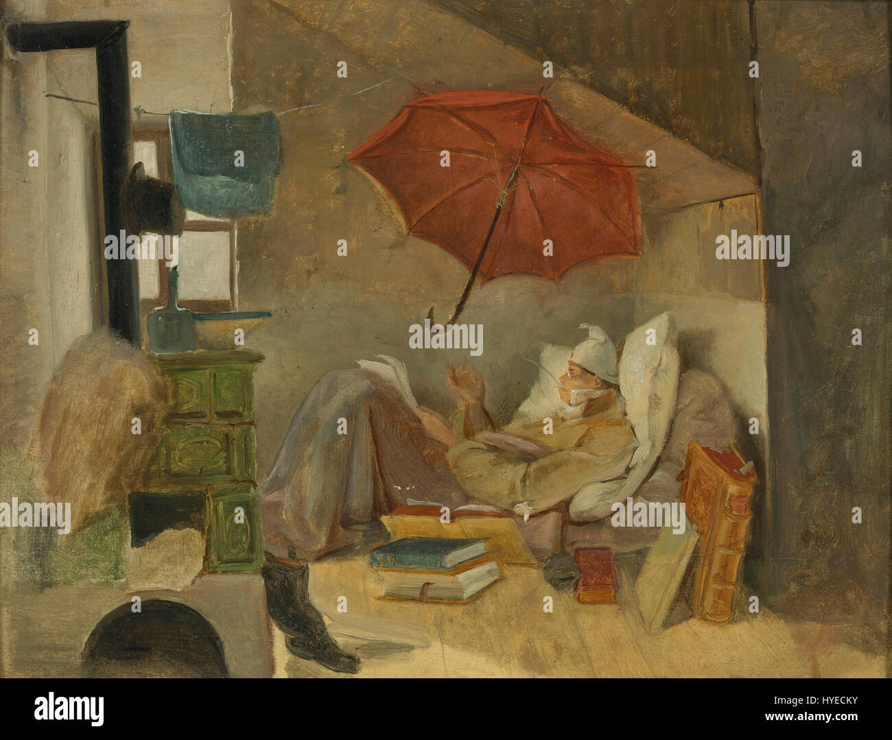 'Der arme Poet' (The Poor Poet) by Carl Spitzweg is an iconic 19th ...